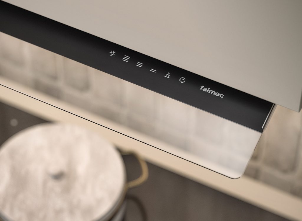 Falmec Virgola No-drop Touch overskapsventilator med beholder for kondensert vann – Falmec